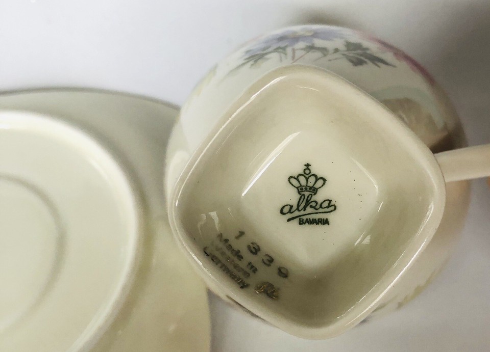 Vintage ALKA Bavaria Tea/Coffee Floral Cup & Saucer set # 1339 West ...