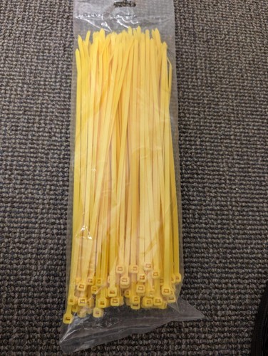 Zip ties, 12 inch long, Yellow only | eBay