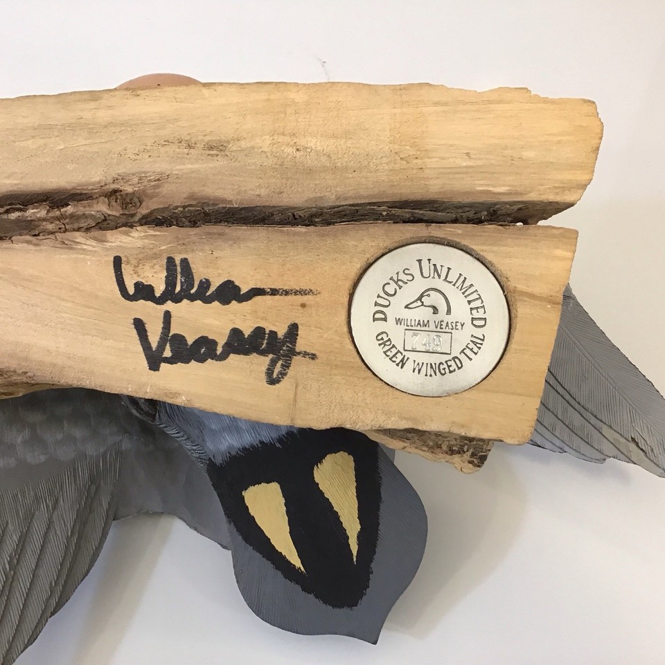 Ducks Unlimited Sculpture By William Veasey Signed Ltd Ed #749 Green ...
