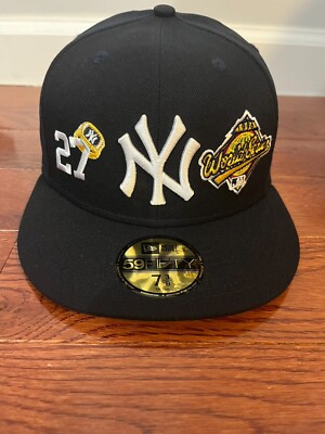 New York Yankees New Era Navy 27x Count the Rings 59FIFTY Fitted CAP S ...