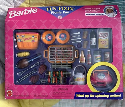 VINTAGE 1997 MATTEL FUN FIXIN PICNIC FUN BARBIE 67686 NRFB NIB | eBay