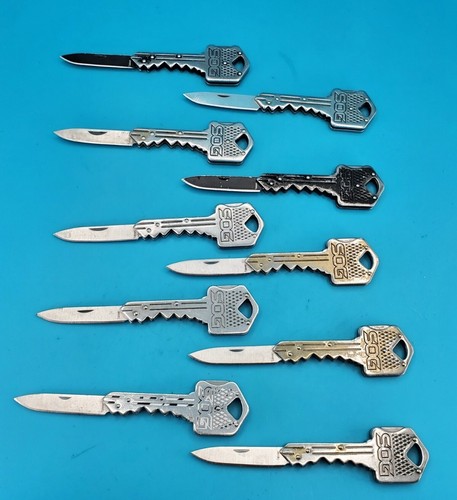 SOG KEY KEYCHAIN LOCKBACK PLAIN EDGE BLADE POCKET KNIFE! LOT OF 10 | eBay