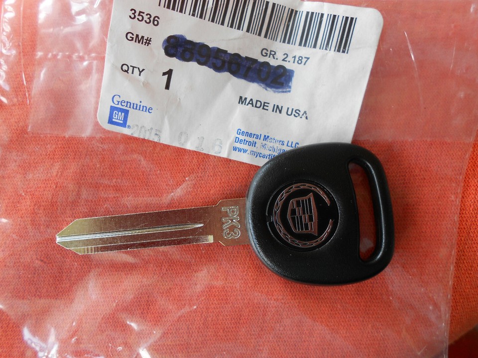 ORIGINAL CADILLAC CREST DEVILLE SEVILLE PK3 TRANSPONDER KEY BLANK 1997 ...