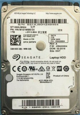 Seagate Laptop HDD ST1000LM024 1TB, 5400 RPM, 8MB Cache | eBay