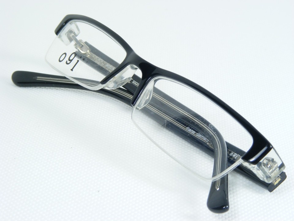 OGI A7092 106 BLACK /CLEAR EYEGLASSES GLASSES PLASTIC FRAME 50-17-135mm ...