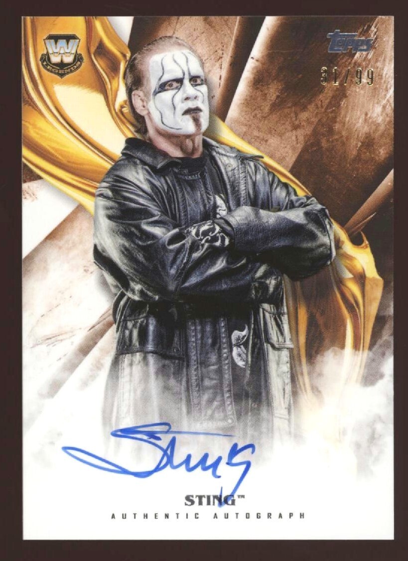 2019 Topps WWE Undisputed Sting Auto #31/99 Autograph Legends #A-ST | eBay