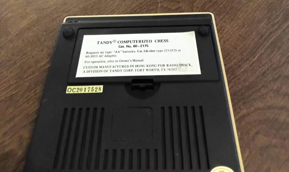 Vintage Tandy Computerized Chess Cat. No. 60-2175 Powers On/Displays ...