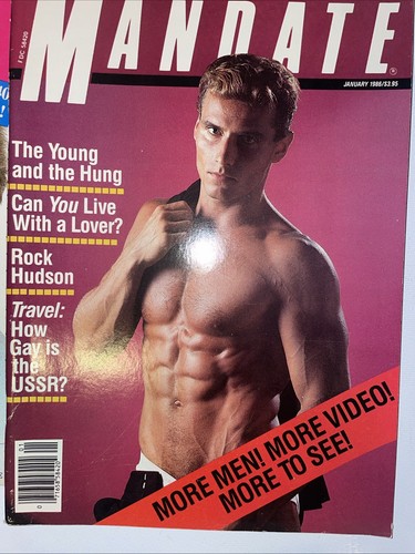 6 Vintage INCHES Mandate Jock magazines 80's -90's Gay Interest Rock ...