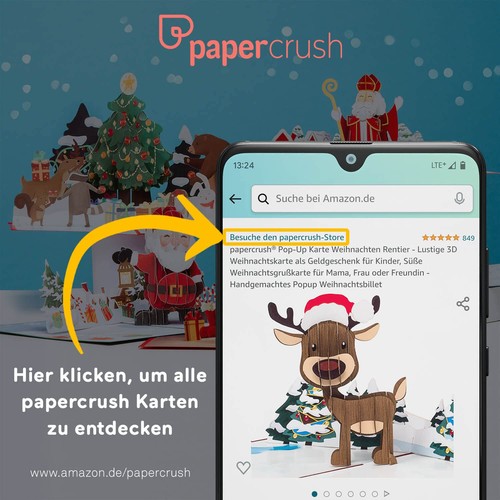 papercrush® - Biglietto pop-up natalizio con motivo Orso polare e pinguino di | eBay