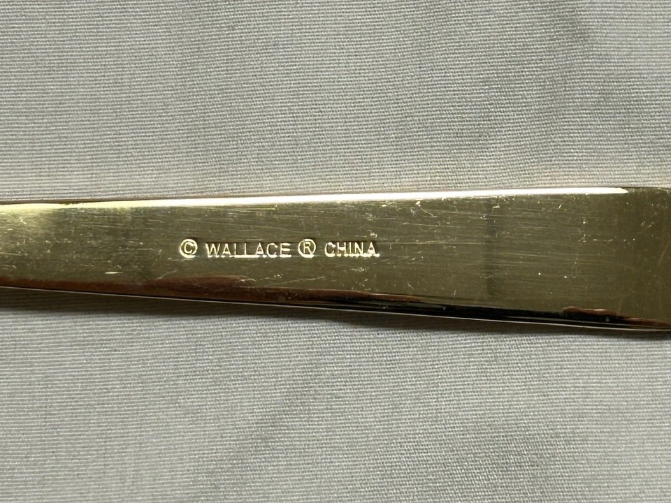 Peculiar Fragmentary 28 Piece Lot Of Vintage Wallace Gold Plated Flatware Hmmm | eBay