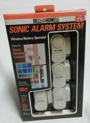 New Bell & Howell SONIC ALARM System Wireless Battery Operated NIB ...