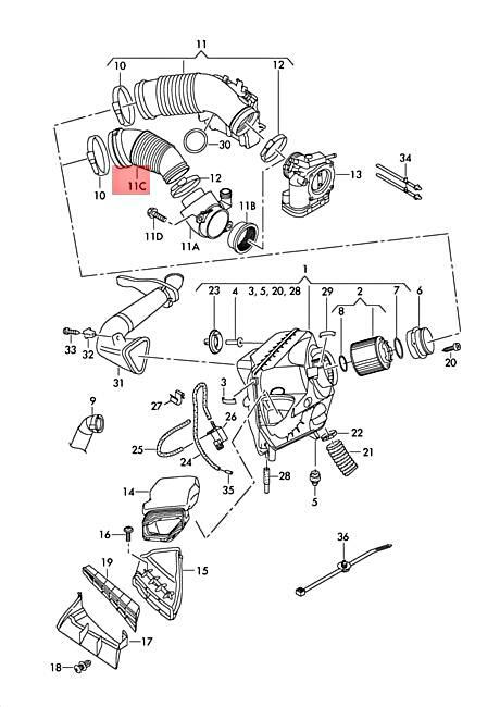 NEW AUDI A6 ALLROAD QUATTRO AVANT S6 A6L 4F 4F2 4F5 INTAKE HOSE ...