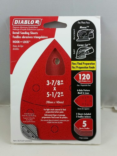 (C) Diablo Set of 2 120 Grits Mouse Sanding Sheets | eBay