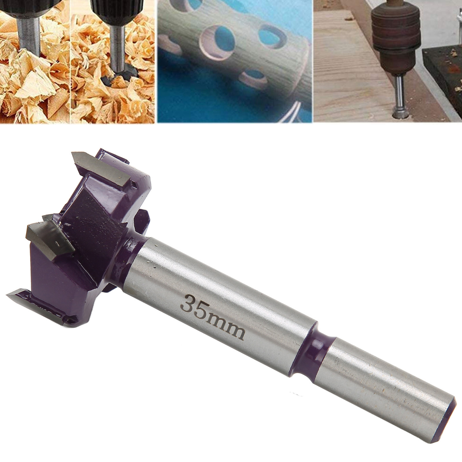 Concealed Hinge Jig Bit 3 Flute Woodworking Hole Saw Punch Drill Bits ...