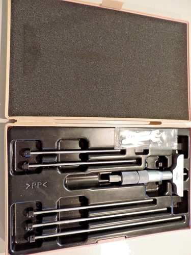 MITUTOYO MECHANICAL DEPTH GAUGE MICROMETER 0-6" Range 2.5" Base length ...
