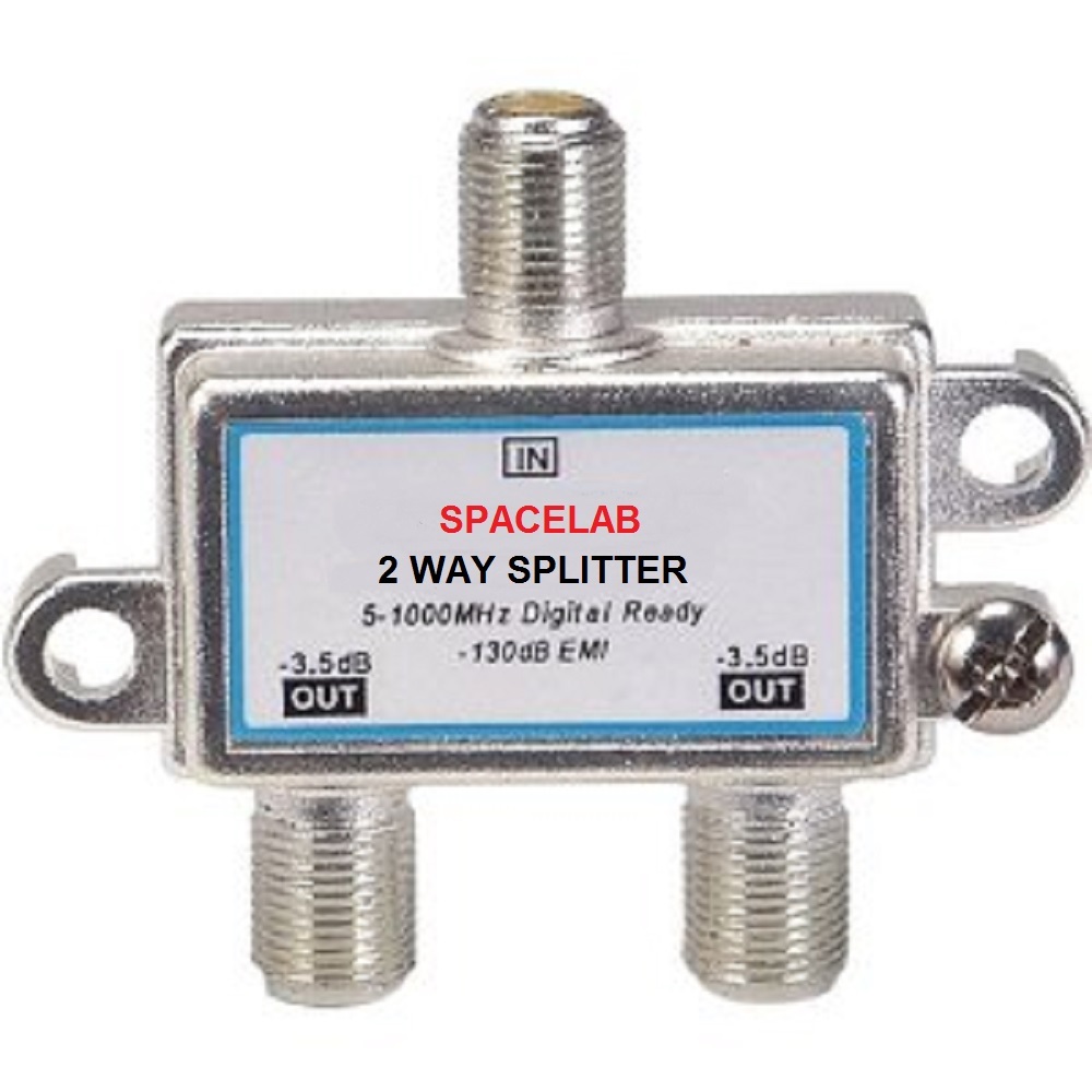 QUALITY 1000 MHz DUAL 2-WAY DIGITAL SPLITTER HD TV DTV ANTENNA CABLE ...