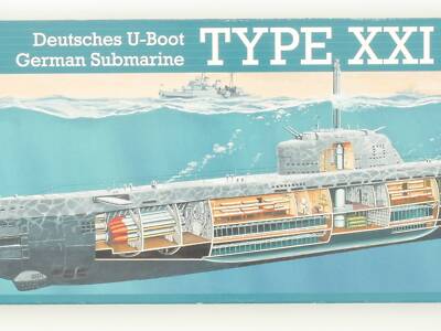 Revell 05078 German Submarine Type XXI U 2540 Interior Unbuilt OVP 1701 ...