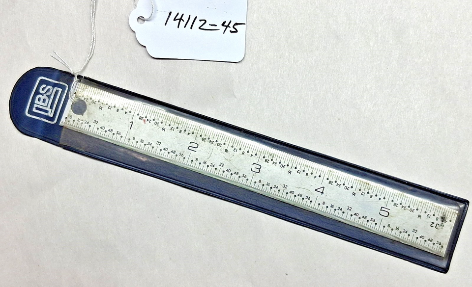 Rule, Brown & Sharpe 599-314-604 Satin Finish Machinist's 6" Steel Rule ...