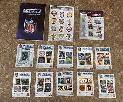P.A. Sport NFL Stamp Collectible Book Series 2 Stamp Booklet & Stamps ...