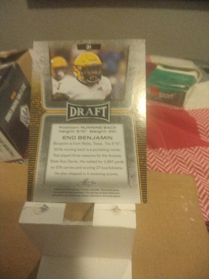 Eno Benjamin LEAF ROOKIE CARD DRAFT 2020 T10-368 | eBay