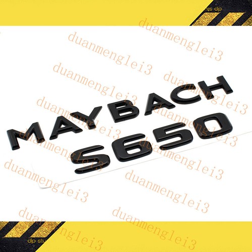 For S-Class W222 S650 Maybach Glossy Black Rear Trunk Emblem Decal ...