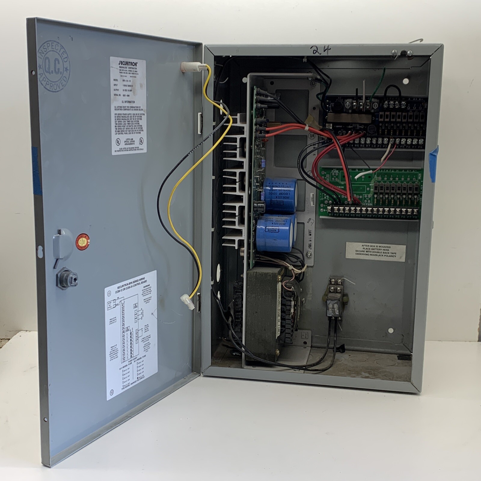 Securitron BPS-24-10 BPS Boxed Power Supply 24VDC 10A with extra CCS8 ...