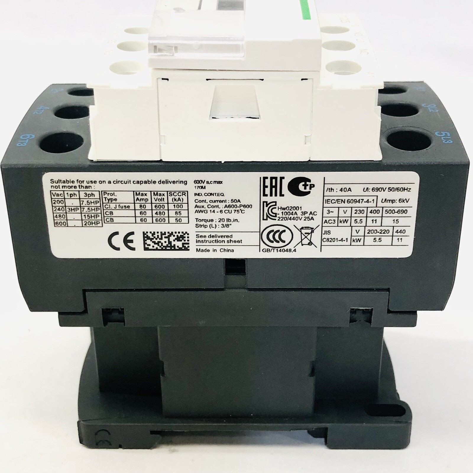UNBRANDED CONTACTOR LC1D25P7 TEYS-D 230V | eBay