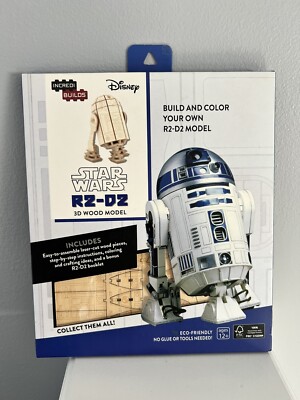 Disney Star Wars R2-D2 IncrediBuild Collectible 3D Wood Model Build ...