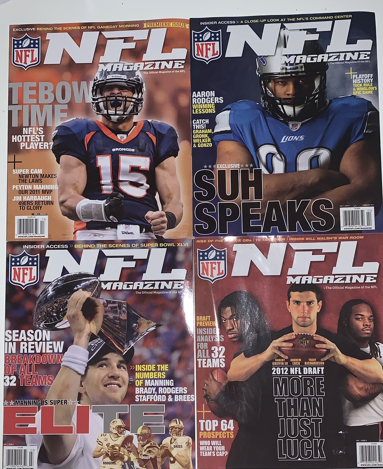2011 NFL Magazine - All (4) issues | eBay