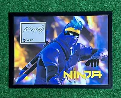 Tyler "Ninja" Blevins Signed Framed And Matted Book Plate - 12x16 | eBay