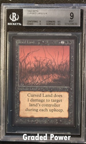Beta Cursed Land 9 (8930) Magic MTG | eBay