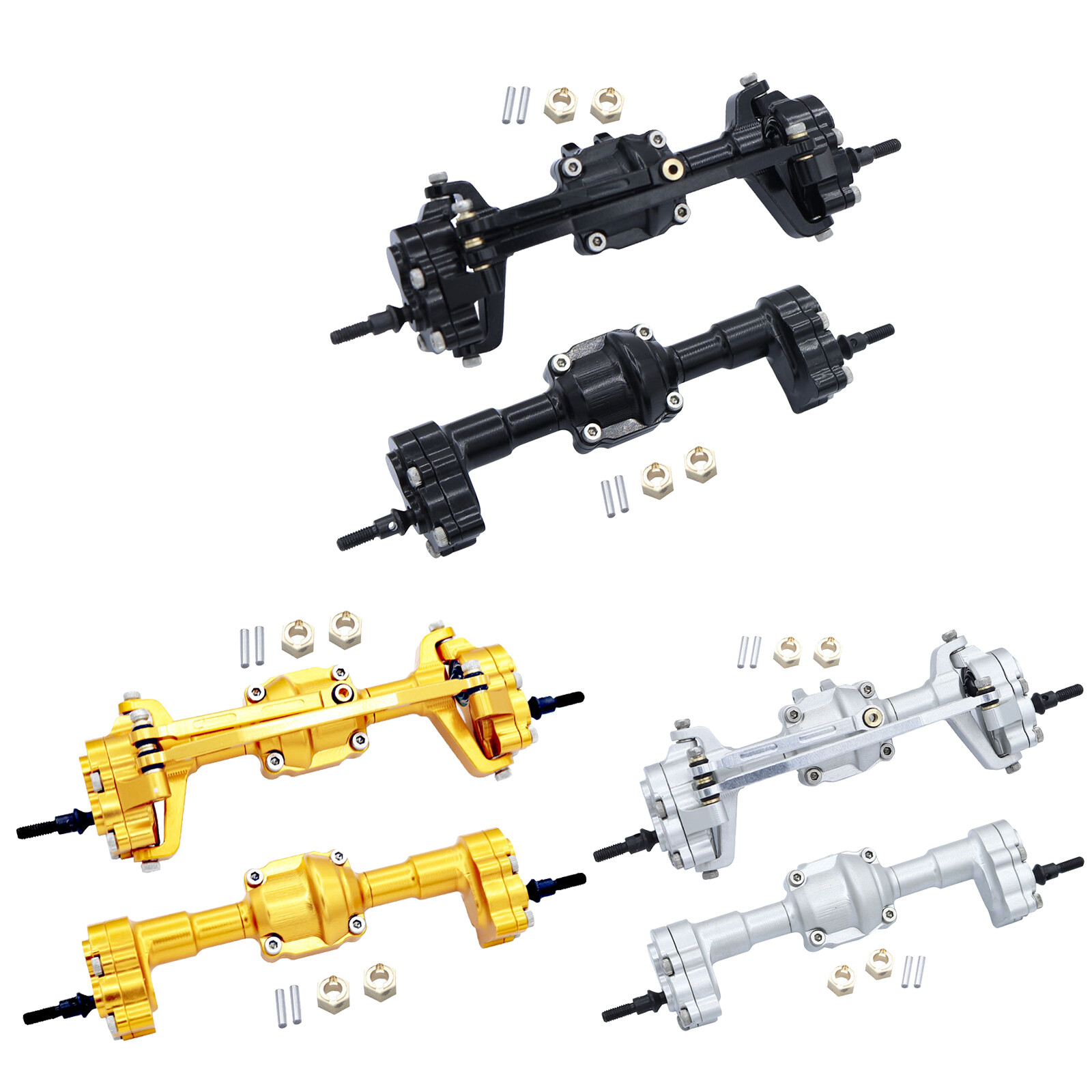 Aluminum Front Rear Axle Assembly for FMS 1/24 FCX24 Power Wagon/Max ...