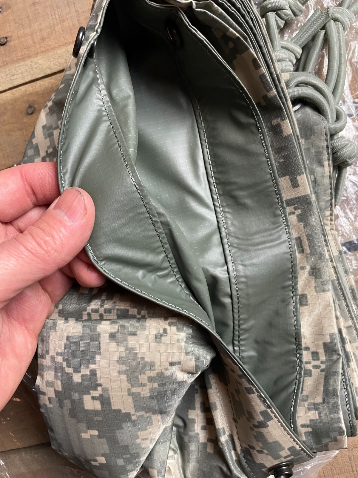 USGI Military Reversible Field Tarp ACU 90 x 80 Ground Tarpaulin ...