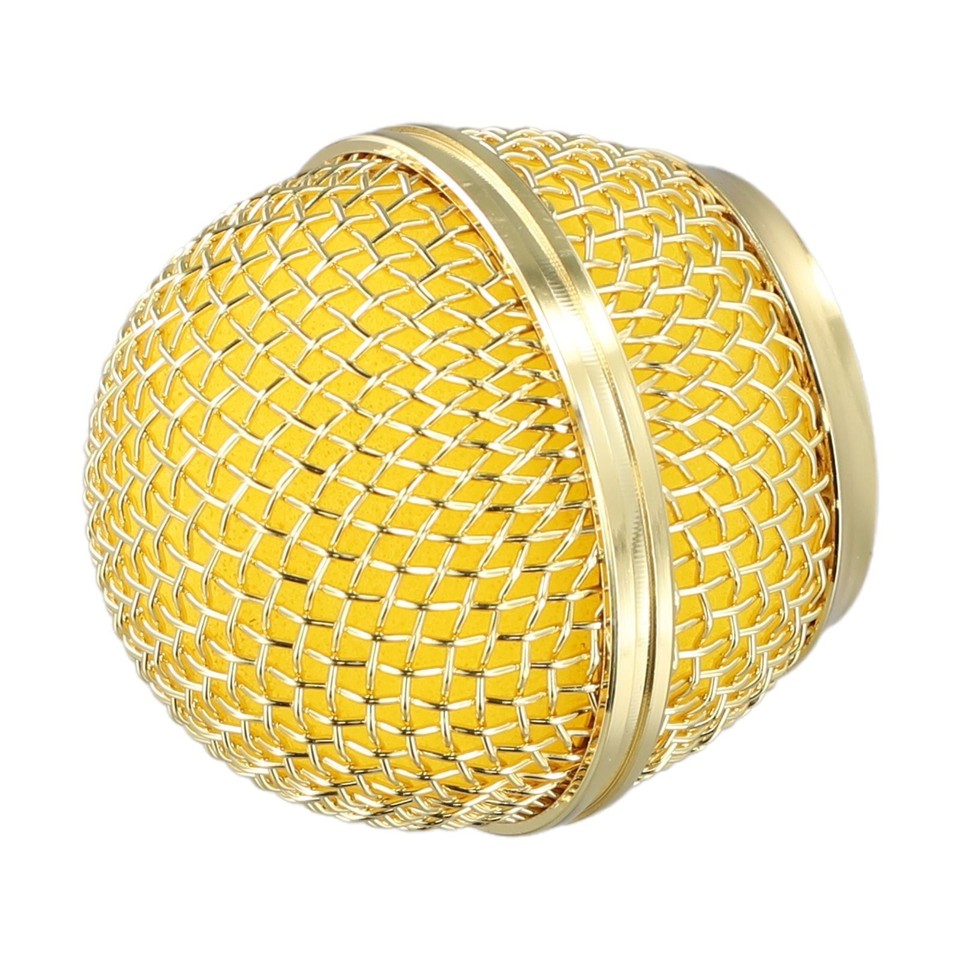 Steel Mesh Head Microphone Grill Cover Wind Noise Reduction Looks Brand ...