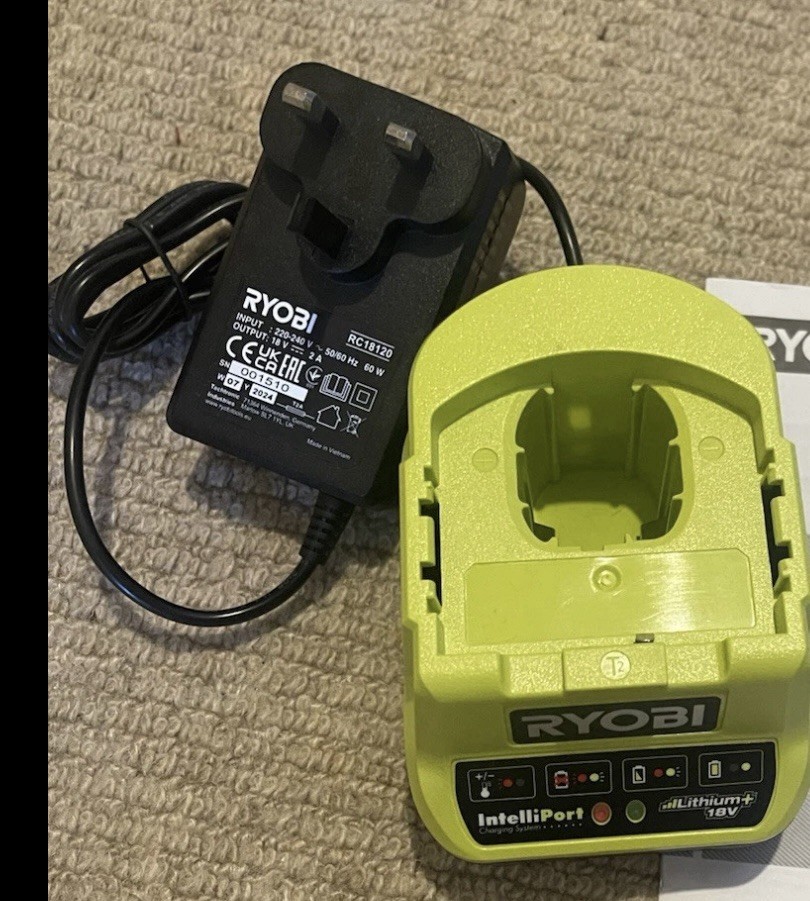 New Ryobi 18V ONE+™2.0A Battery Charger RC18120,fit All 18V ONE+ ...