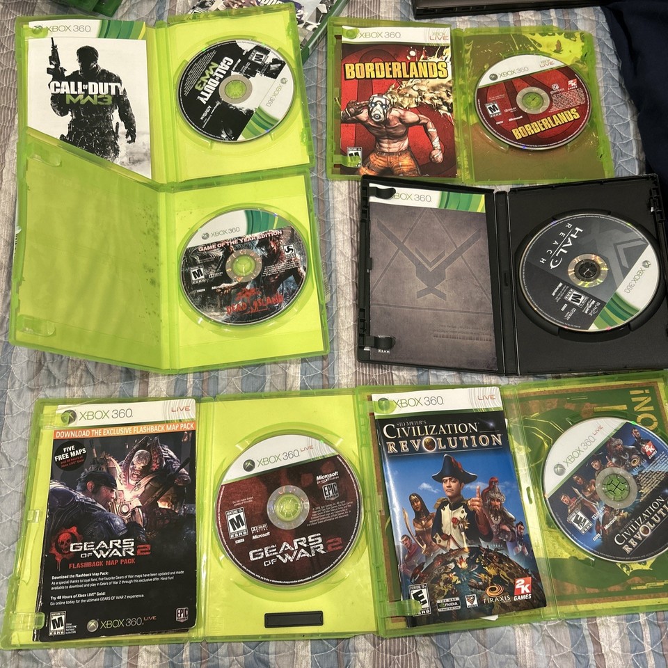 Xbox 360 Slim With 28 Games ALL UNTESTED - CDs Should Be Good | eBay