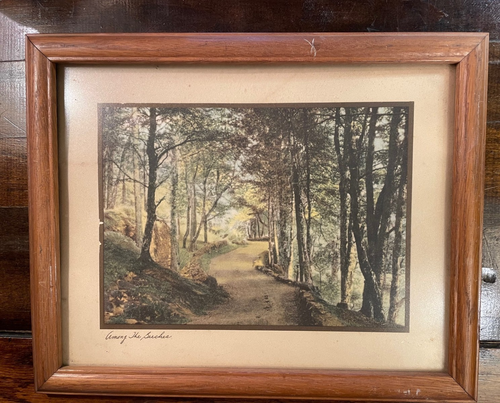 Wallace Nutting " Among the Birches " Vintage Hand-Tinted Print | eBay
