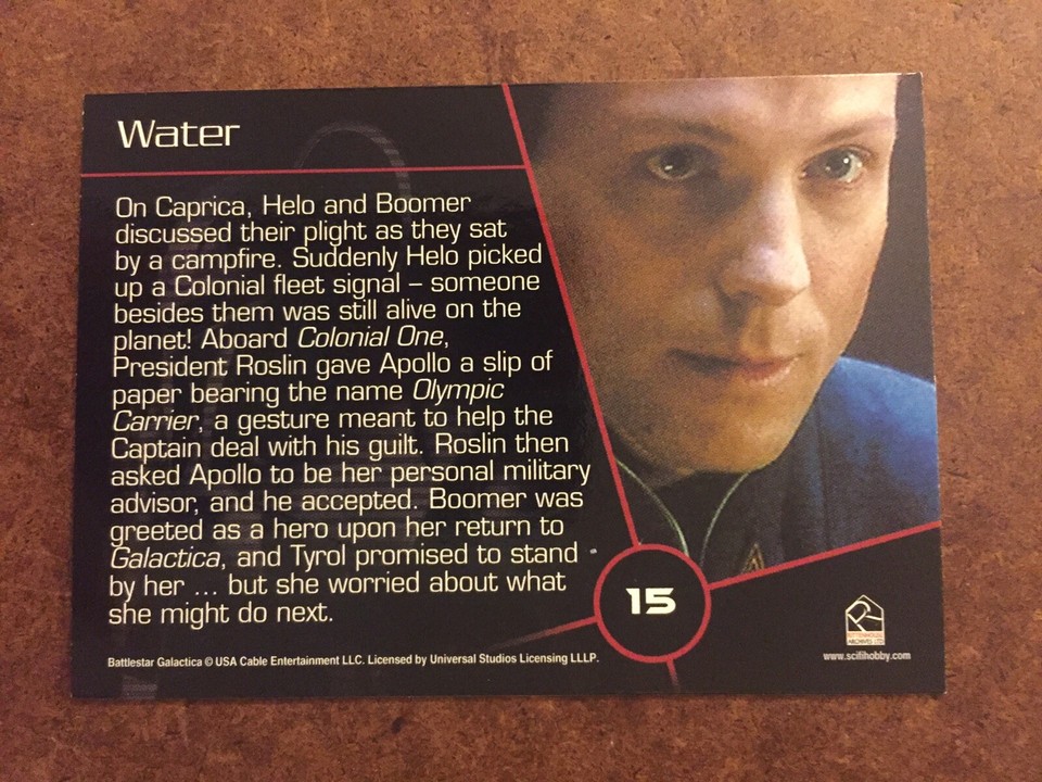 Water 15 Battlestar Galactica Season 1 Trading Card | eBay