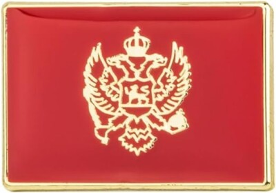 Montenegro National Flag Metal Enamel Pin Badge Lapel Rectangle | eBay UK