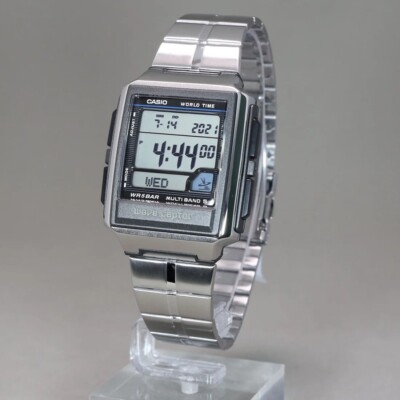 CASIO WAVE CEPTOR WV-59RD-1AJF Men's Watch Super Illuminator silver in ...