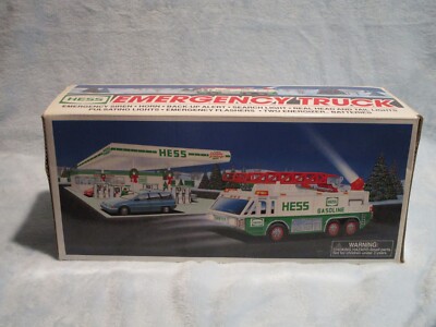 1996 Hess Emergency Truck Complete In Box New America Hess Corporation ...