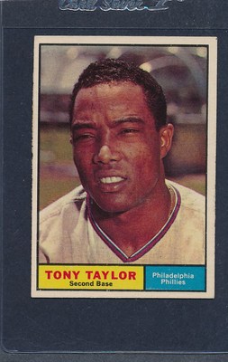 1961 Topps #411 Tony Taylor Phillies NM 61T411-22916-1 | eBay