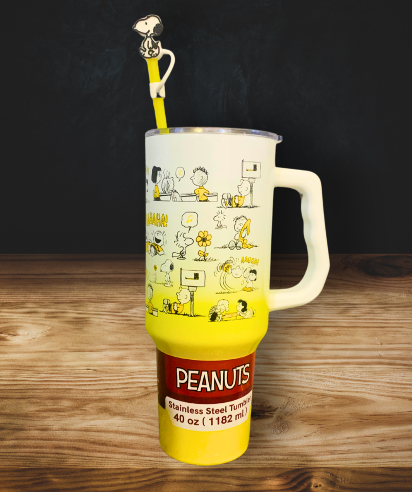 Peanuts Snoopy Jumbo Stainless Steel Tumbler Mug 40 oz. Hot/Cold ...