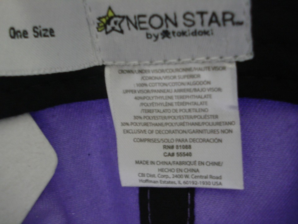 Neon Star by Tokidoki Kids Girl's Owl Baseball Cap Adjustable Fit Hat ...