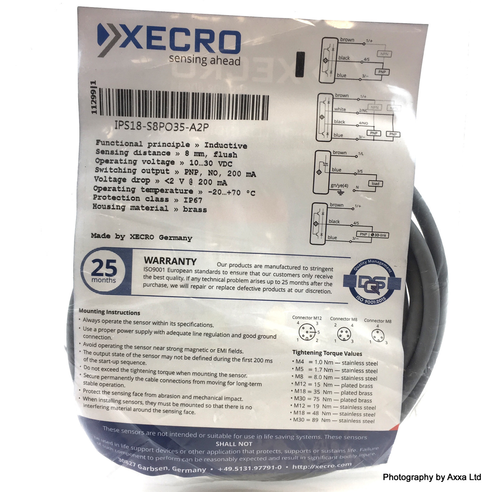 Proximity Sensor IPS18-S8PO35-A2P Xecro IPS18S8PO35A2P | eBay