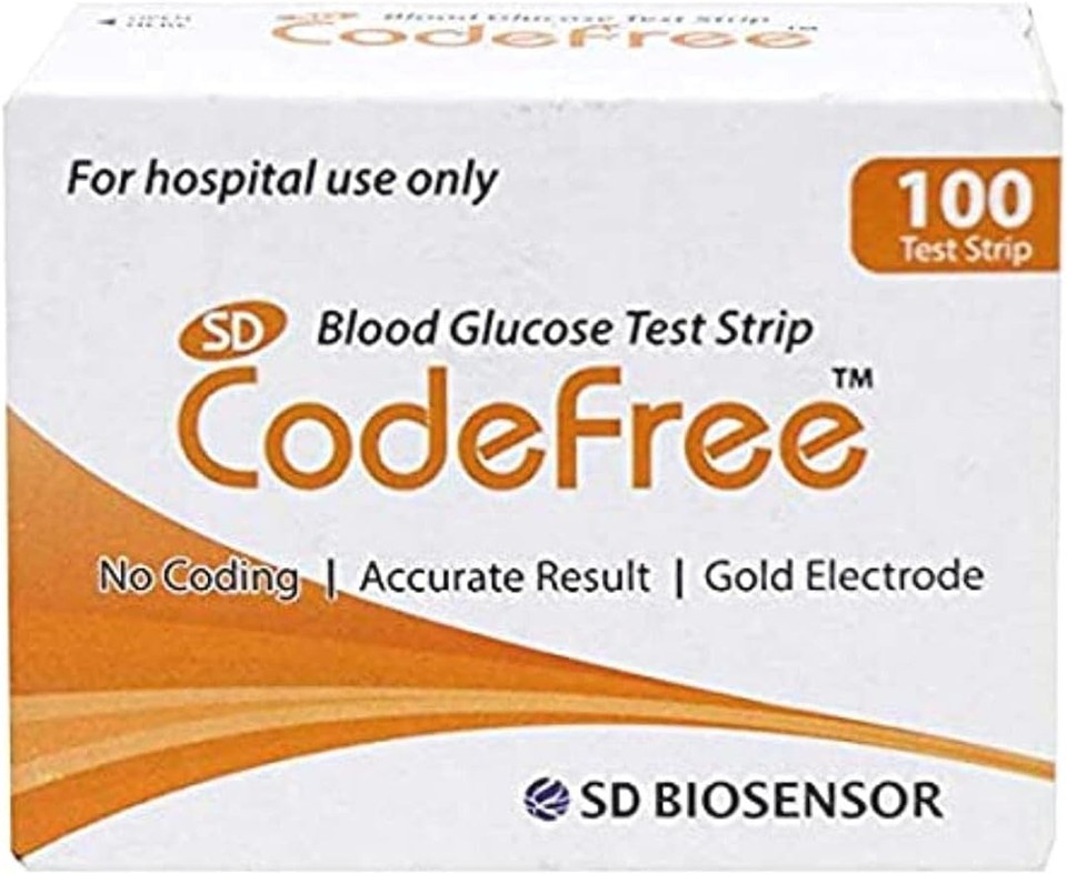 Sd Codefree Blood Glucose Test Strips 100 Count For Glucose Monitor | eBay