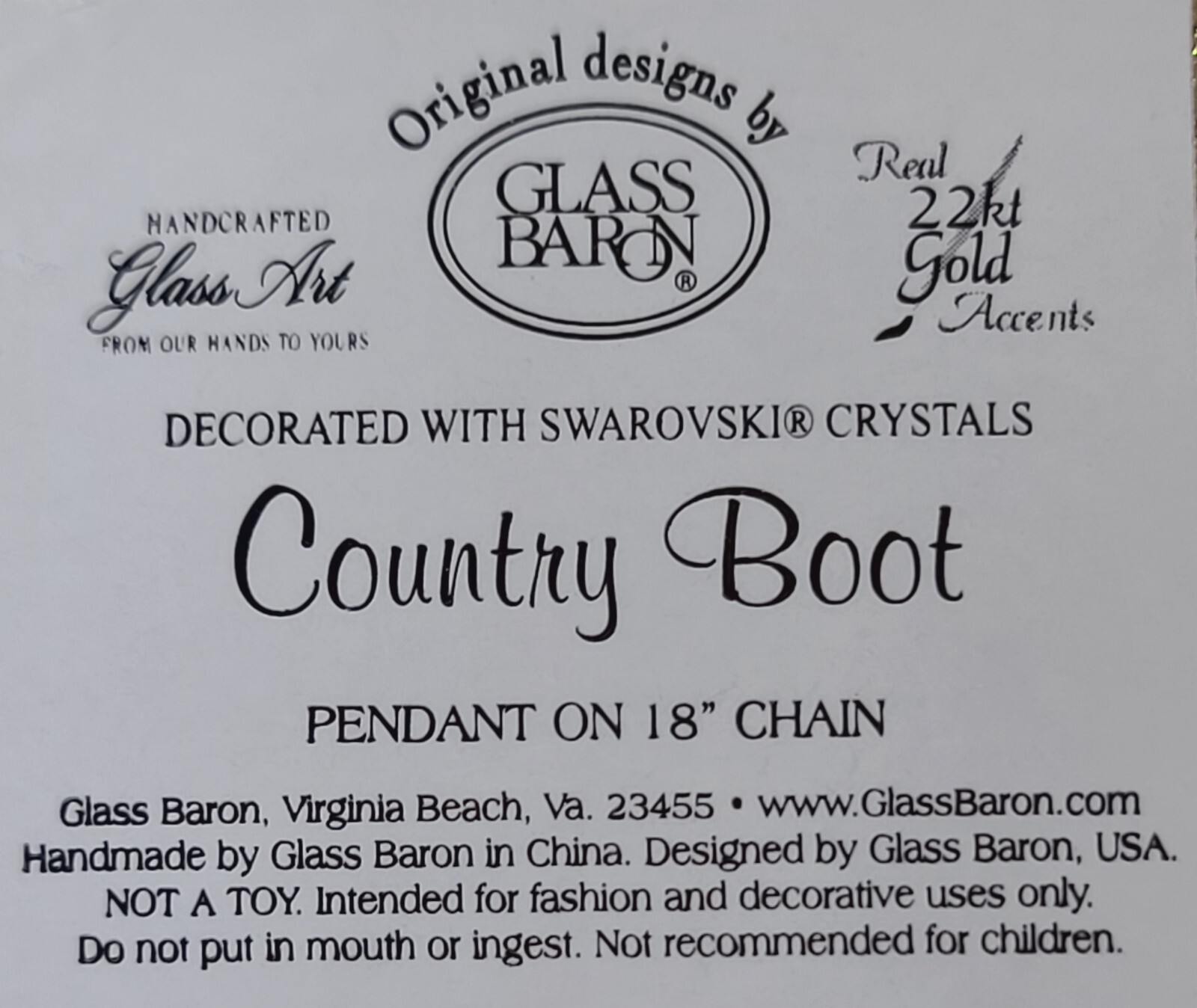 Glass Baron Country Boot -Kickin' Country - Gem