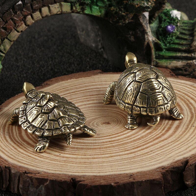 Lucky Small Money Turtle Retro Tortoise Statue Desktop Ornaments Turtle ...