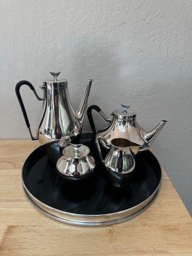 Reed and Barton 4 Piece Silver Tea Coffee Set John Prip Denmark Set Mid ...