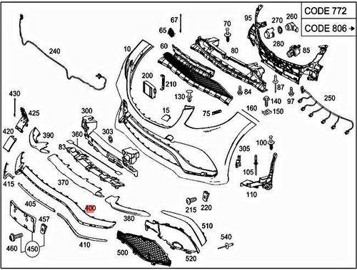 Genuine Mercedes Front Bumper Tow Hook Recovery Cord Strap 2208850059 ...